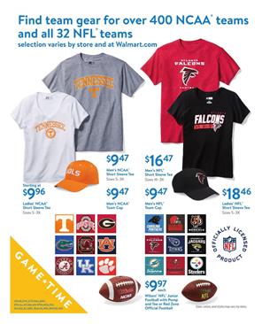 Walmart Ad NFL Products Sep 1 - 16 2017 | WeeklyAds2