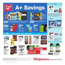 Walgreens Snacks and Drinks Sale Weekly Ad Aug 18 - 24, 2019 | WeeklyAds2