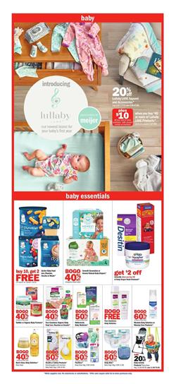 Meijer Baby Products BOGO Free Feb 23 - 29, 2020 | WeeklyAds2