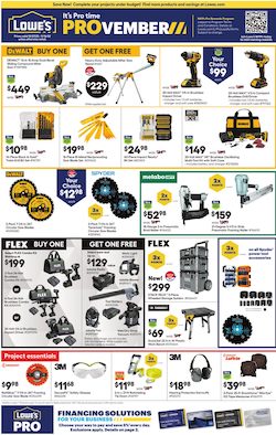 Lowe's Ad DIY Sale Nov 2022