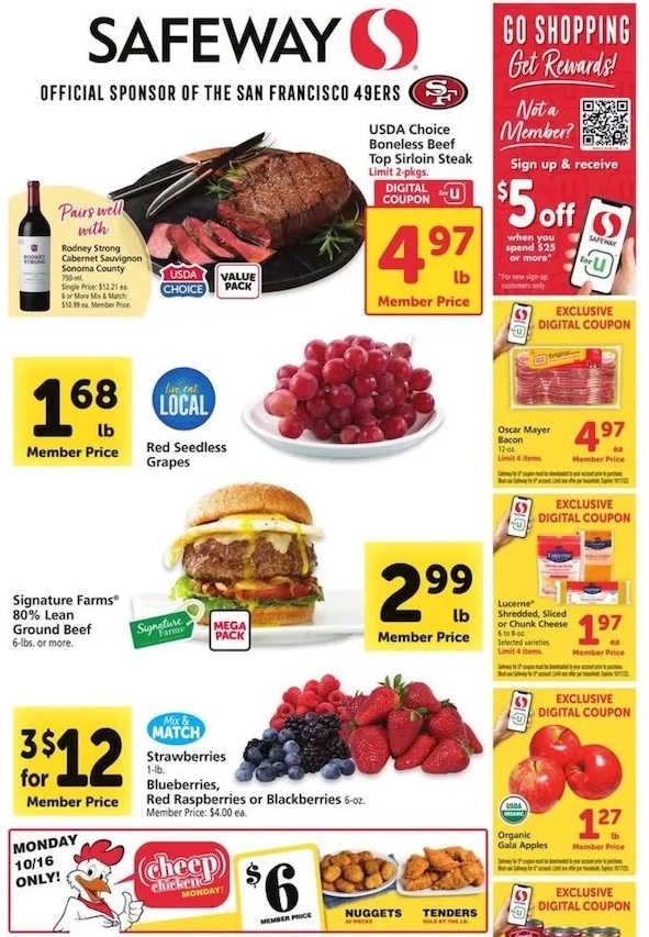 Safeway Exclusive Digital Coupons Oct 11 - 17, 2023 | WeeklyAds2