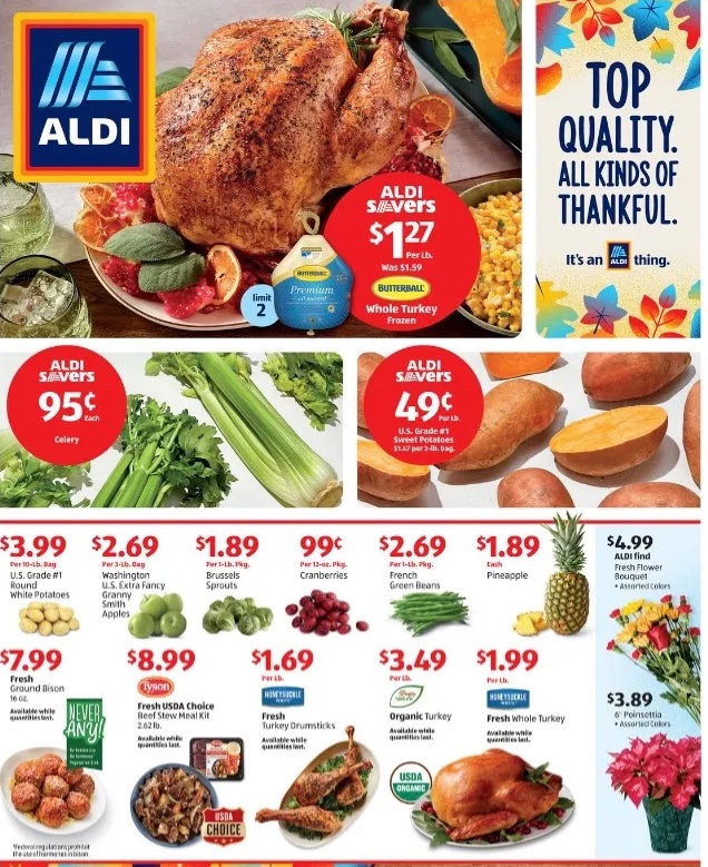 ALDI Thanksgiving Deals Nov 15 - 21, 2023 | WeeklyAds2