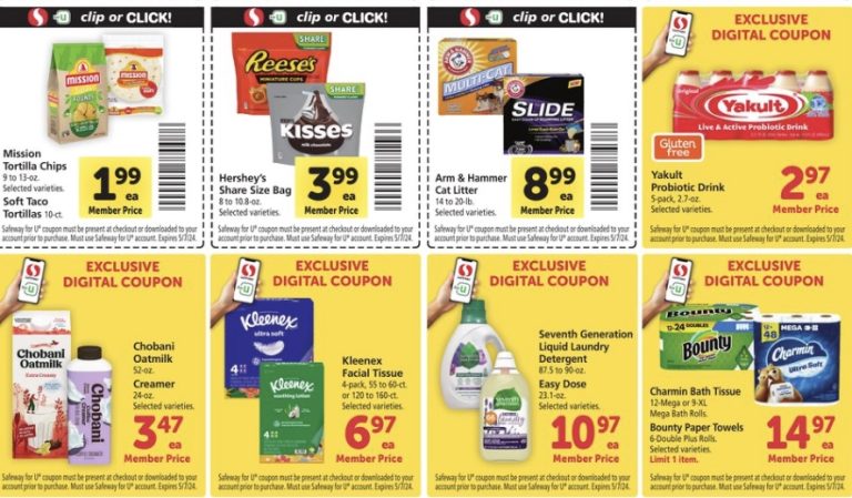Safeway Exclusive Digital Coupons Apr 24 - 30, 2024 | WeeklyAds2