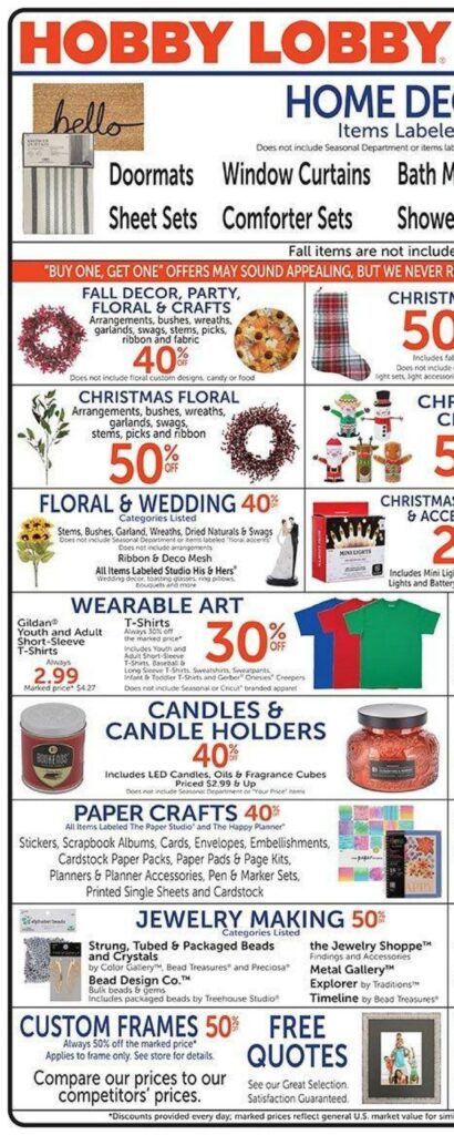 Hobby Lobby Weekly Ad Aug 25 - 31, 2024 - WeeklyAds2