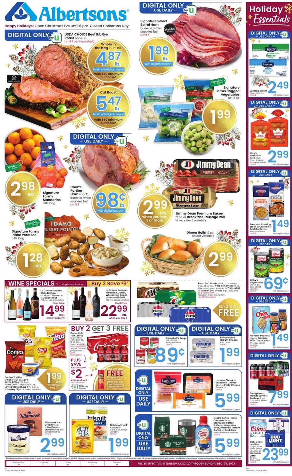 Albertsons Ad Christmas Dec 20 - 24, 2023 | WeeklyAds2