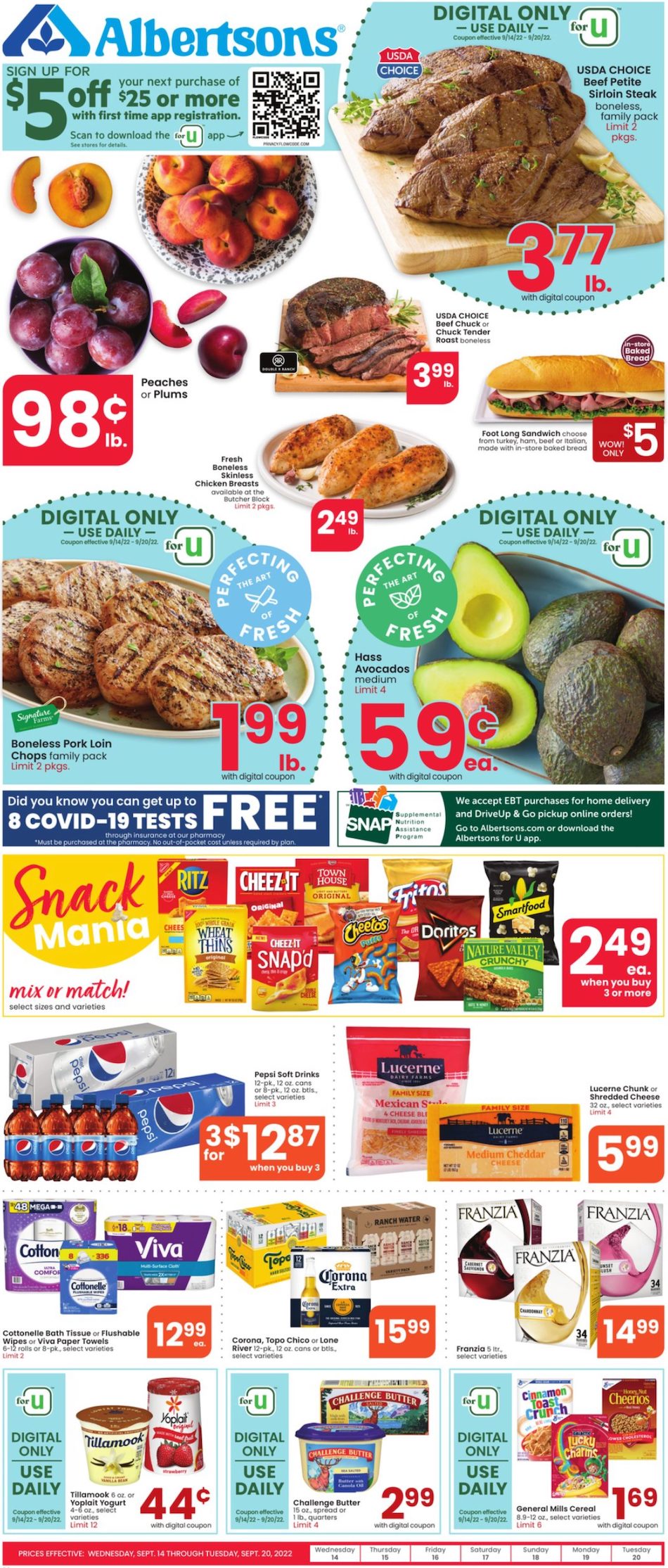 Albertsons Weekly Ad Sep 14 - 20, 2022 | WeeklyAds2