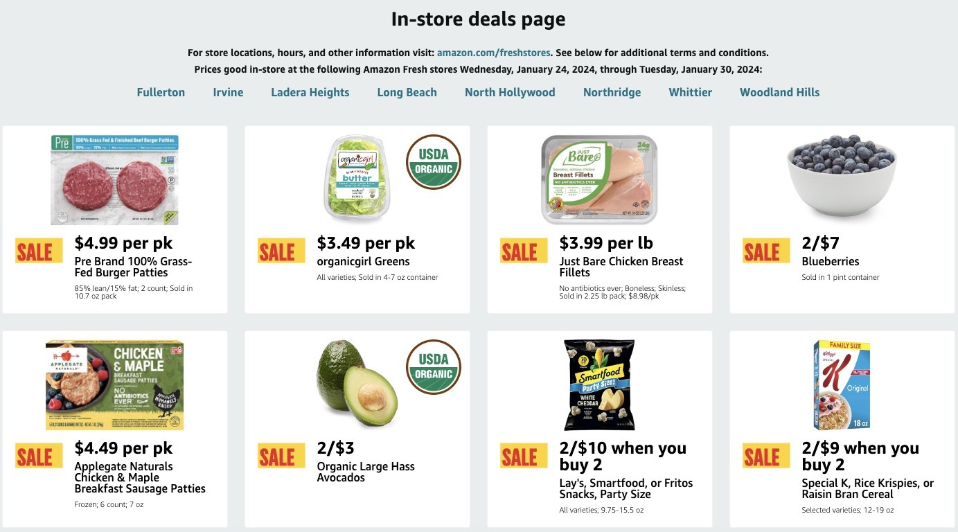 Amazon Fresh Weekly Ad Jan 24 - 30, 2024 | WeeklyAds2