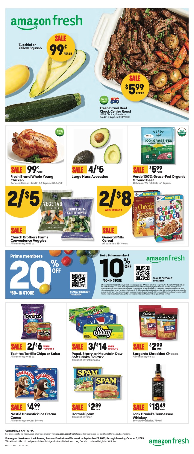 Amazon Fresh Weekly Ad Sep 27 - Oct 3, 2023 | WeeklyAds2
