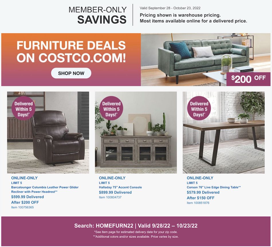 Costco Weekly Ad Sep 28 - Oct 23, 2022 | WeeklyAds2