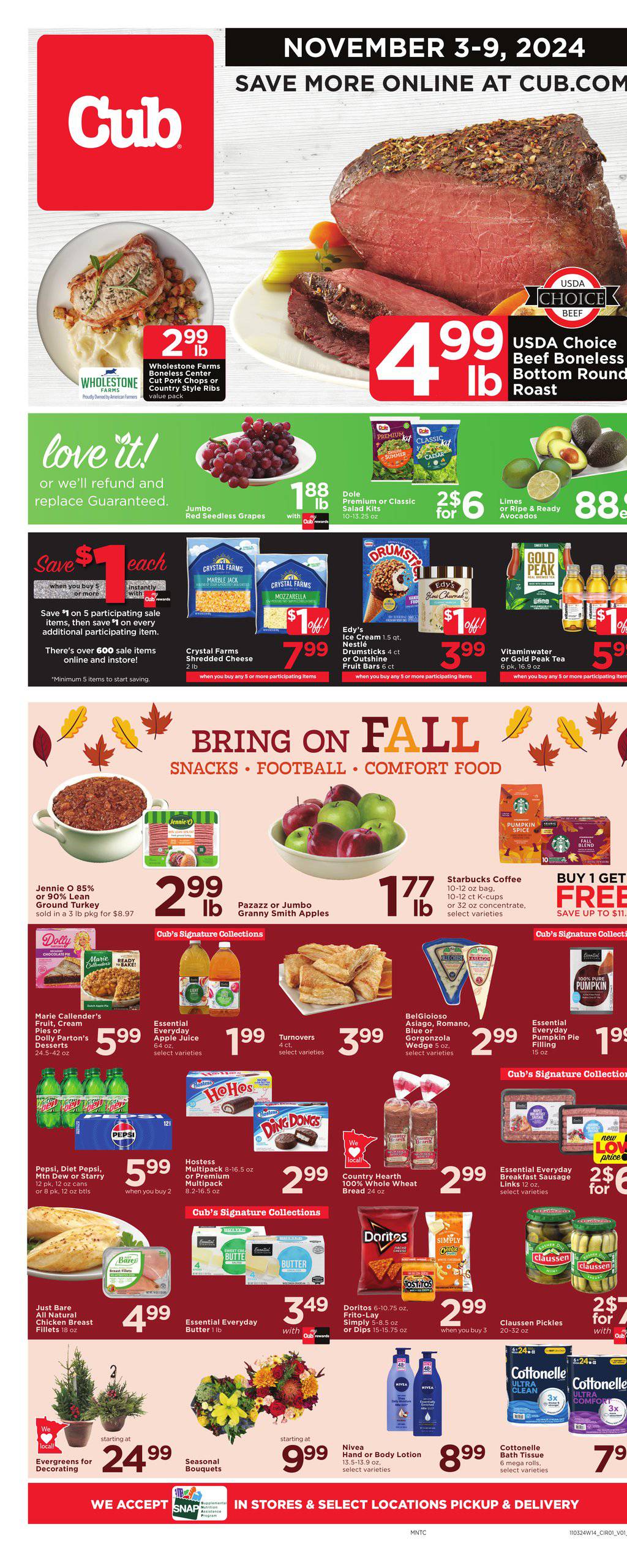 Cub Foods Ad Weekly Savings November 3 - 9, 2024 | WeeklyAds2