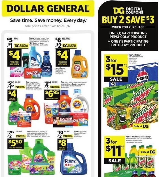 Dollar General Weekly Ad Dec 31 - Jan 6 | WeeklyAds2