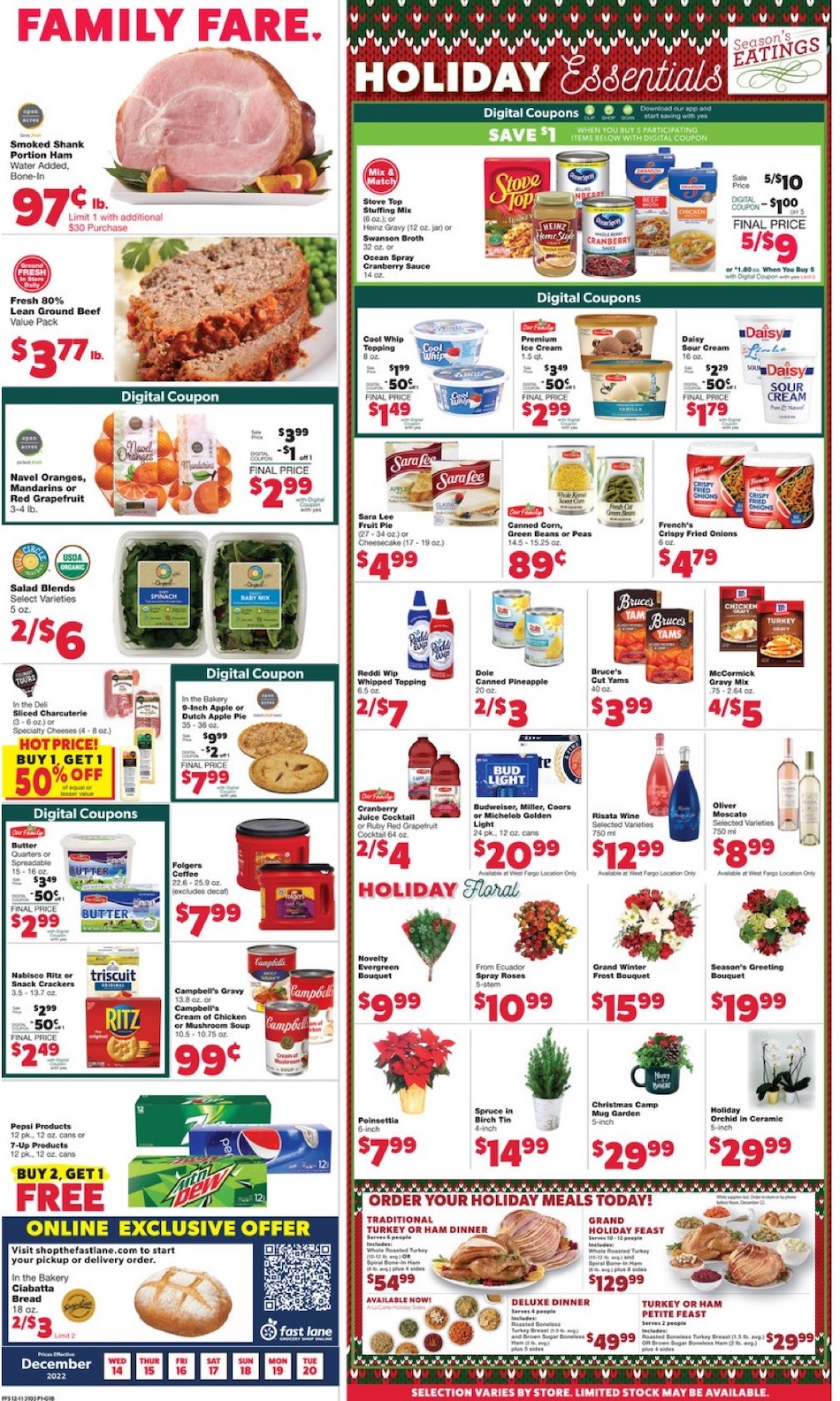 Family Fare Weekly Ad Dec 14 - 20, 2022 | WeeklyAds2