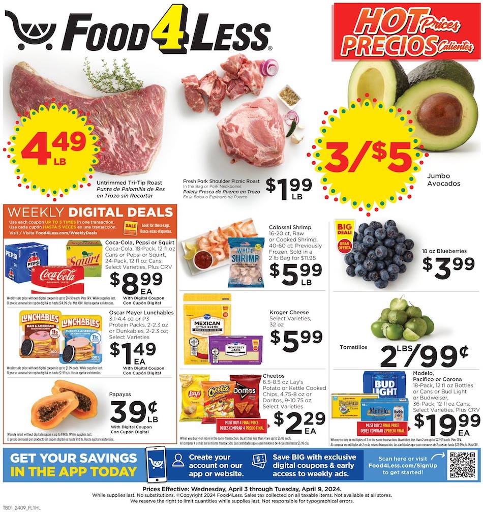 Food 4 Less Weekly Ad Apr 3 - 9, 2024 | WeeklyAds2