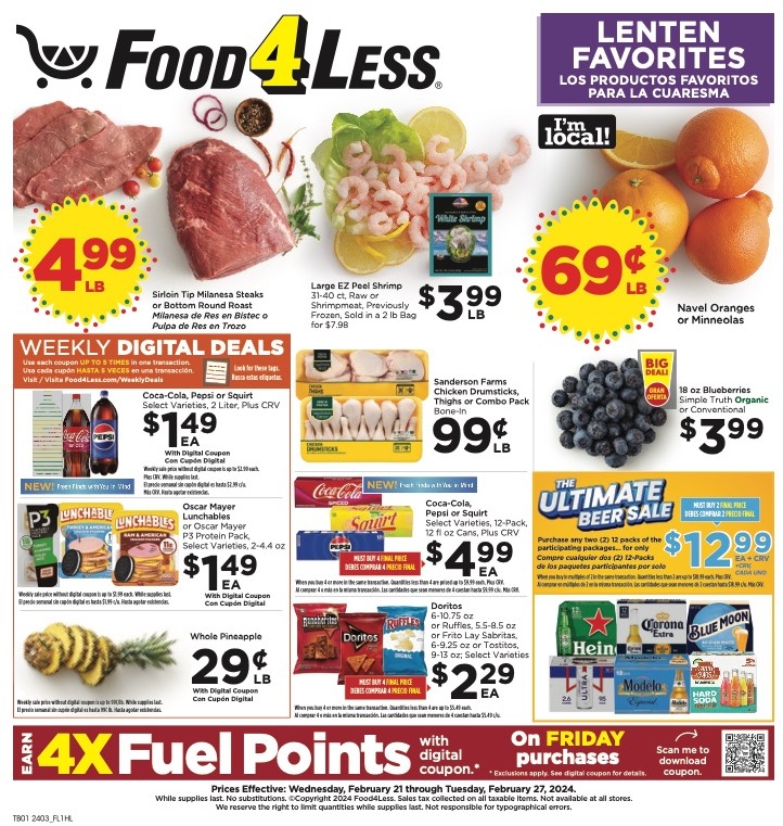 Food 4 Less Weekly Ad Feb 21 - 27, 2024 | WeeklyAds2
