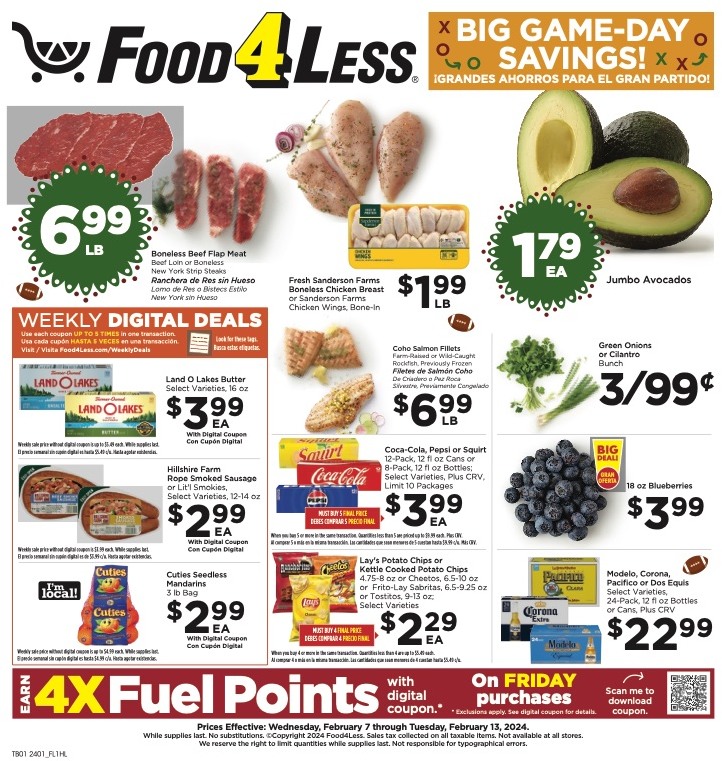 Food 4 Less Weekly Ad Feb 7 - 13, 2024 | WeeklyAds2