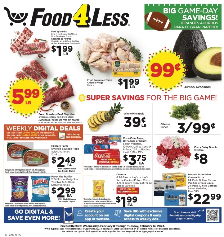 Food 4 Less Weekly Ad Sale Feb 8 - 14, 2023 | WeeklyAds2