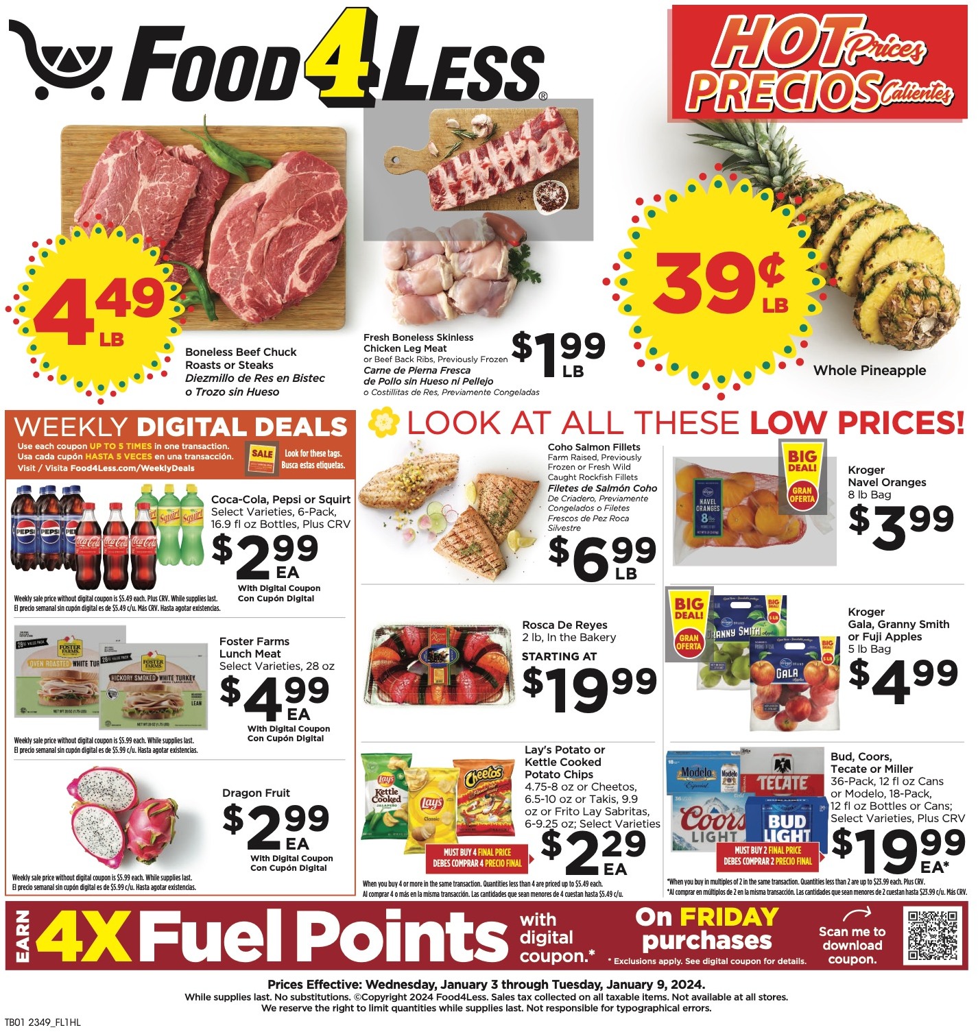 Food 4 Less Weekly Ad Jan 3 - 9, 2024 | WeeklyAds2