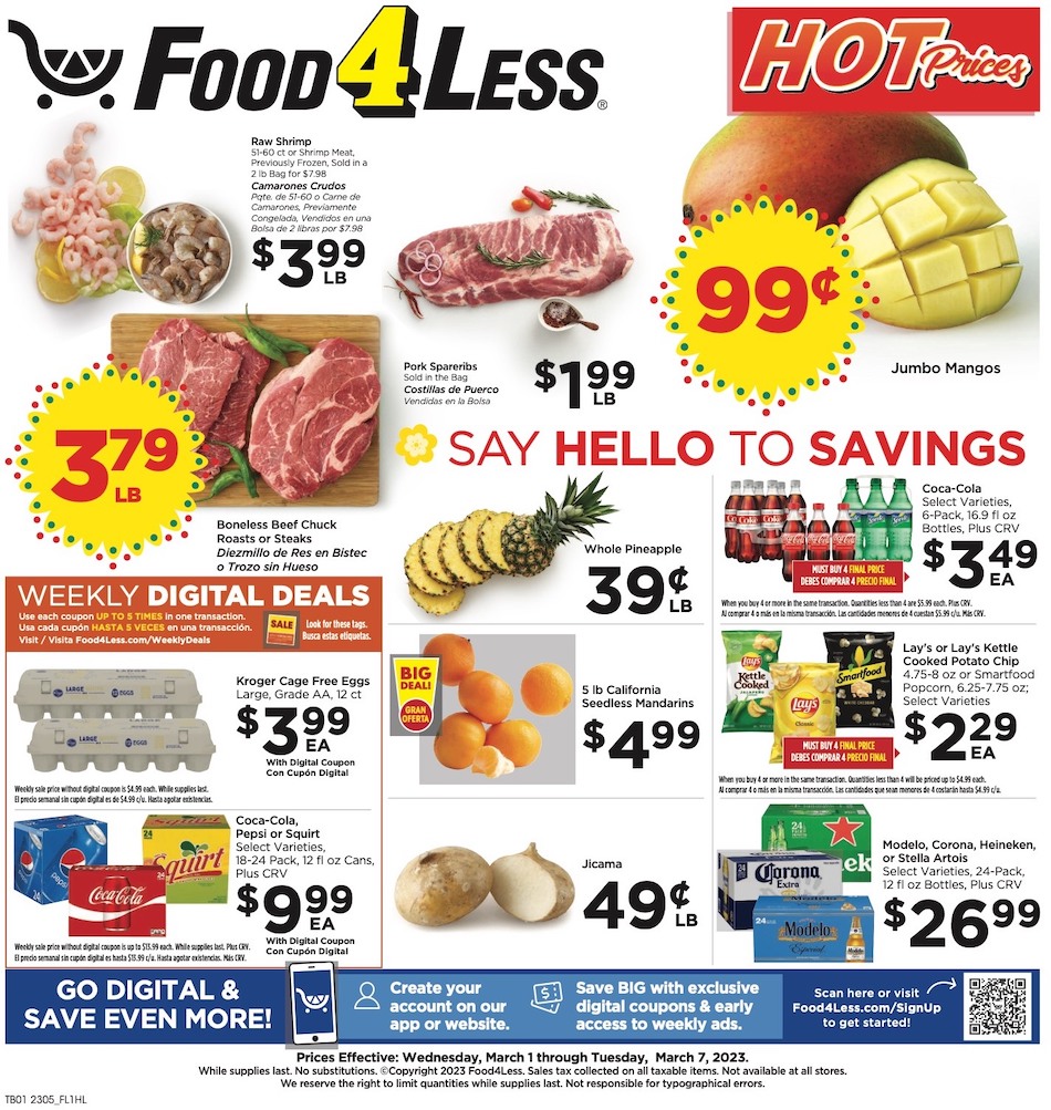 Food 4 Less Weekly Ad Sale Mar 1 - 7, 2023 | WeeklyAds2