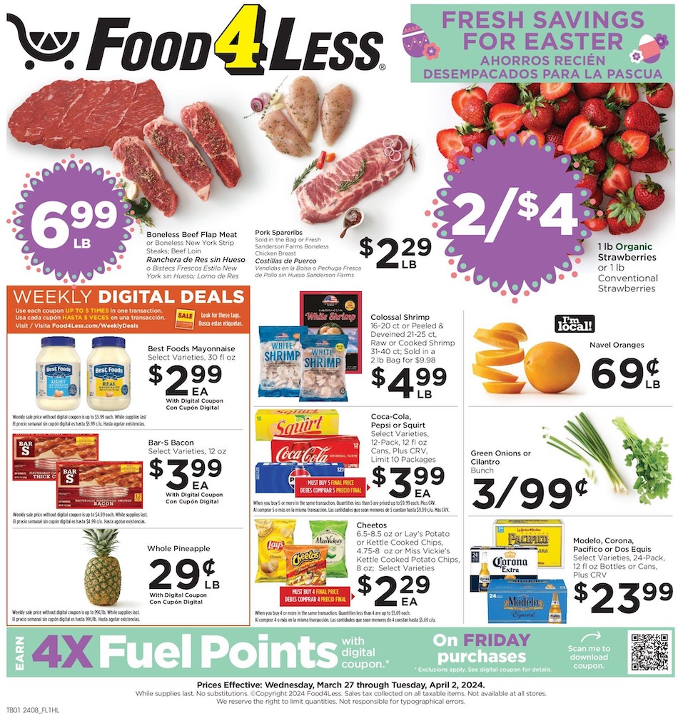Food 4 Less Weekly Ad Mar 27 - Apr 2, 2024 | WeeklyAds2