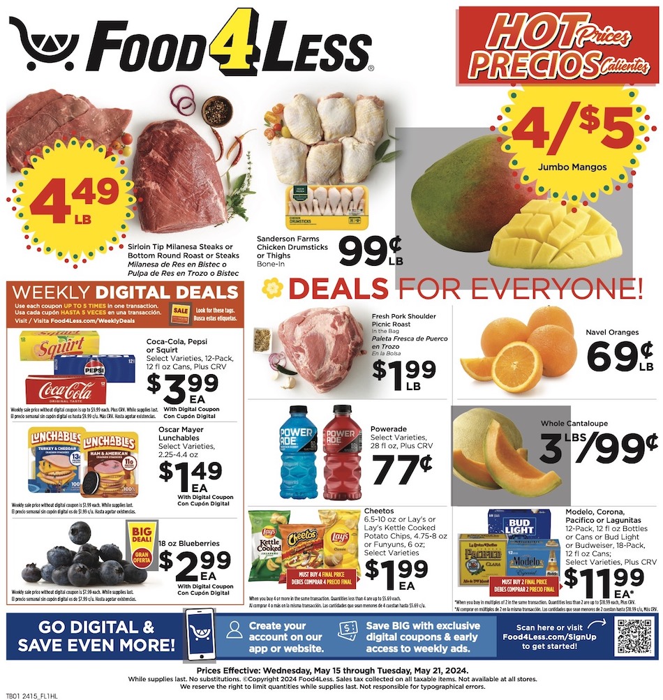Food 4 Less Weekly Ad May 15 - 21, 2024 | WeeklyAds2