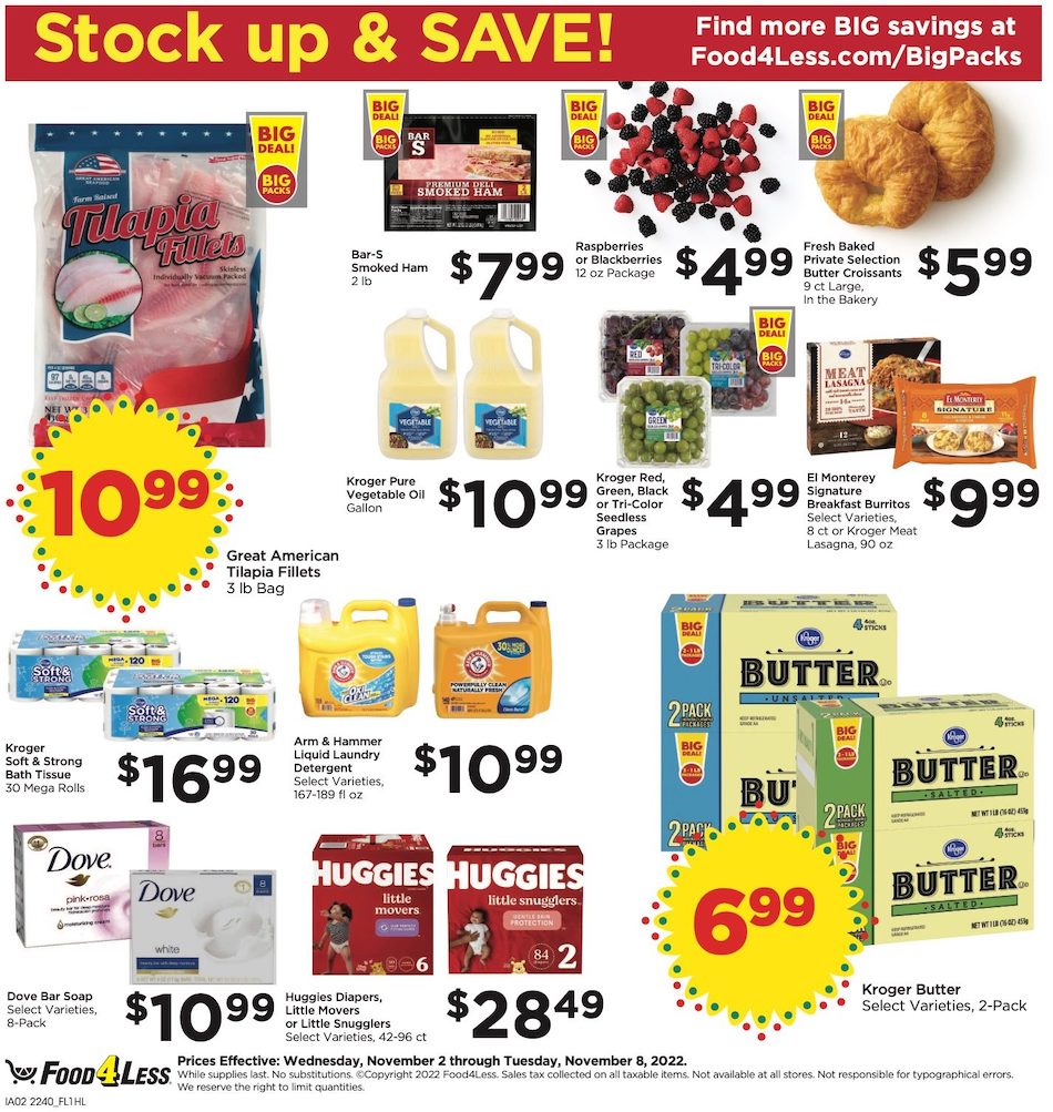 Food 4 Less Weekly Ad Nov 2 - 8, 2022 | WeeklyAds2