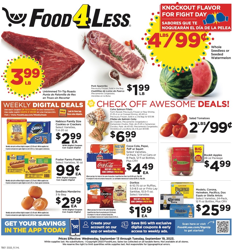 Food 4 Less Weekly Ad Sep 13 - 19, 2023 | WeeklyAds2