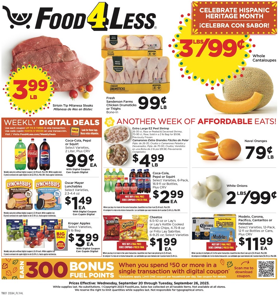 Food 4 Less Weekly Ad Sep 20 - 26, 2023 | WeeklyAds2
