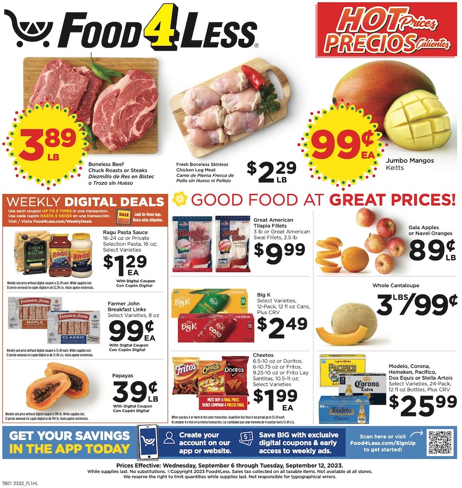 Food 4 Less Weekly Ad Sep 6 - 12, 2023 | WeeklyAds2