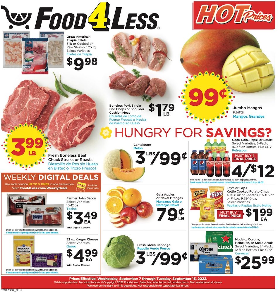 Food 4 Less Weekly Ad Sep 7 - 13, 2022 | WeeklyAds2