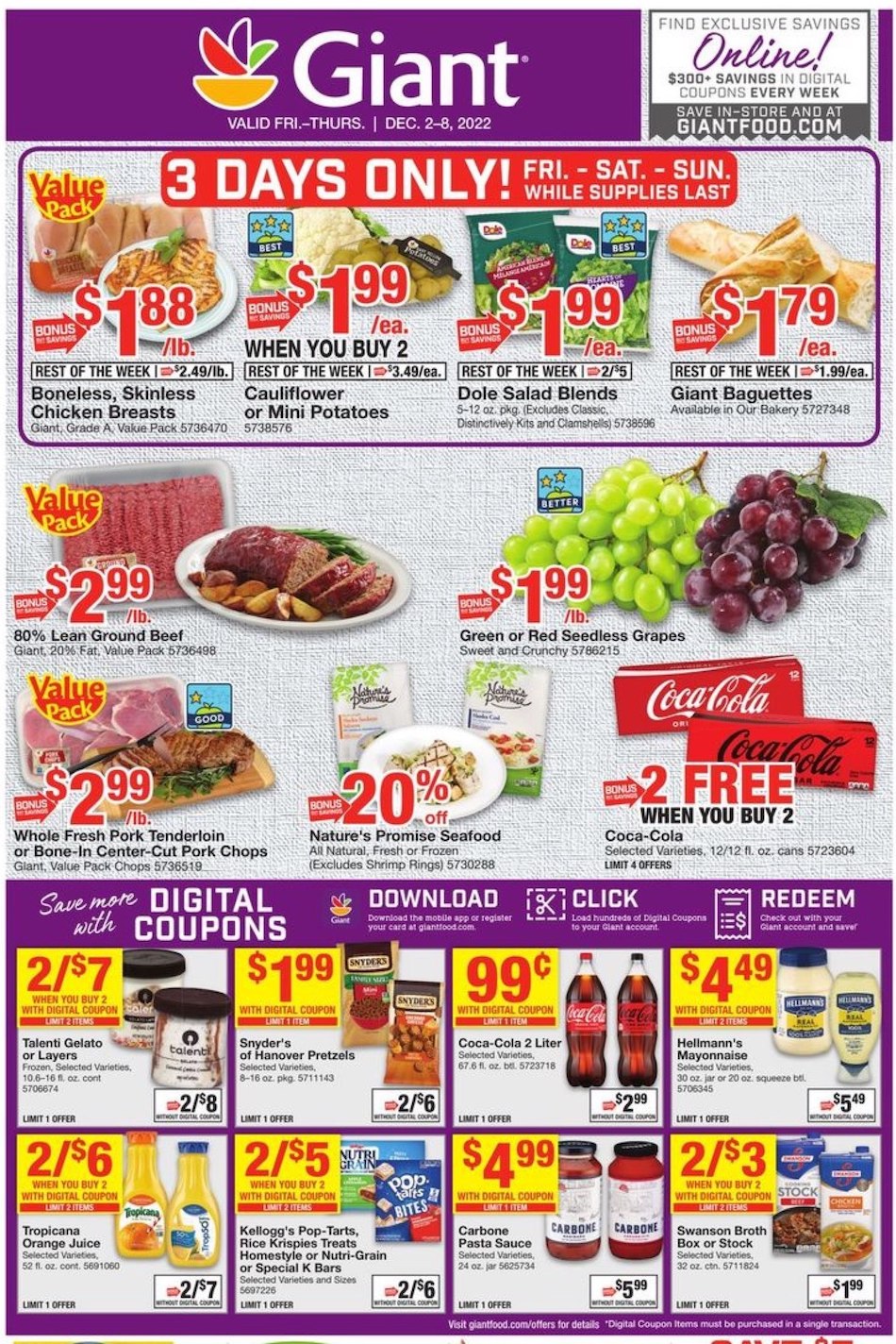 Giant Weekly Ad Dec 2 - 8, 2022 | WeeklyAds2
