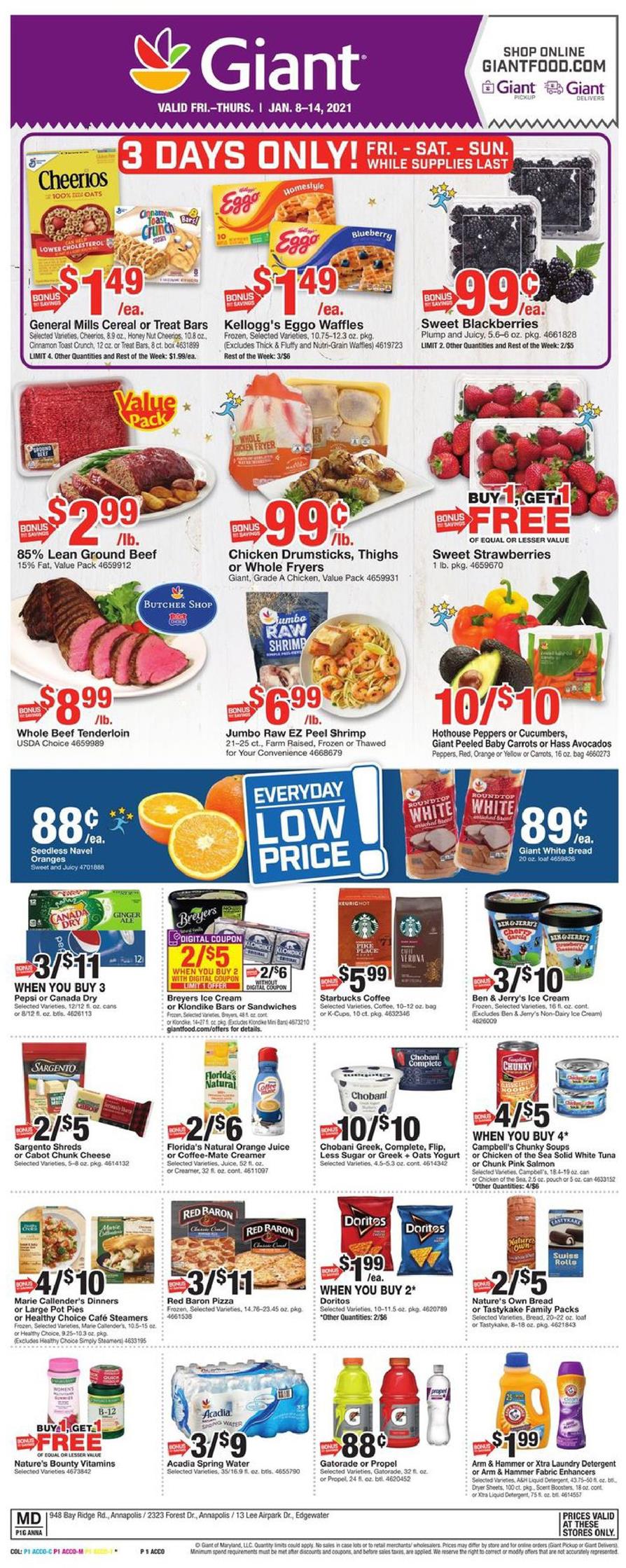 Giant Weekly Ad Jan 8 - 14, 2021 | WeeklyAds2