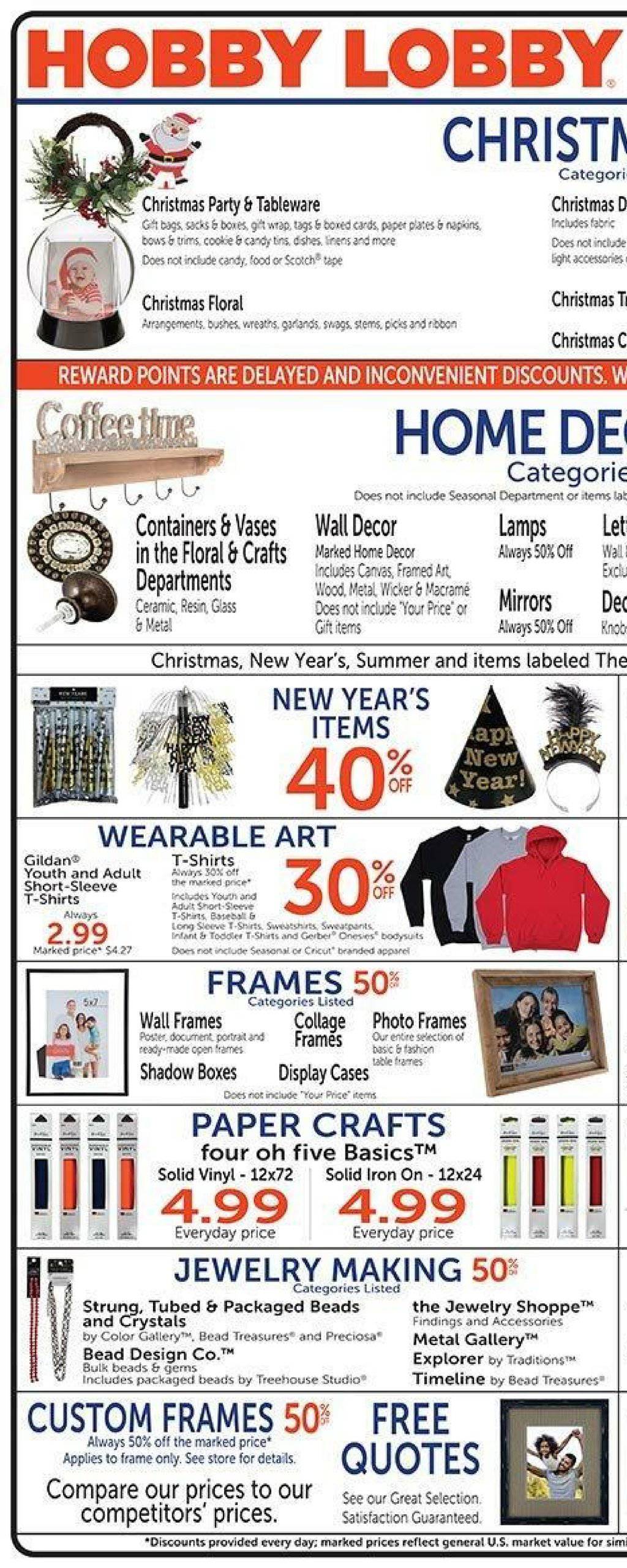 Hobby Lobby Ad Weekly December 1 - 7, 2024 | WeeklyAds2