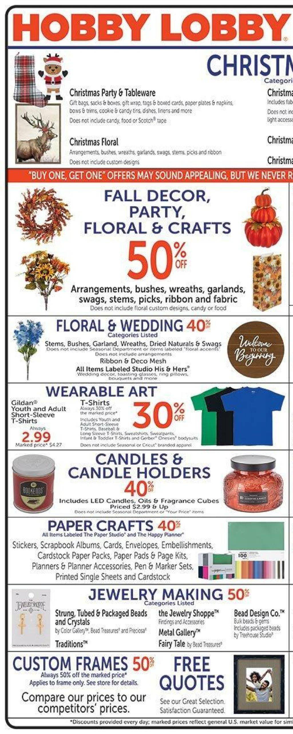 Hobby Lobby Ad Weekly October 27 - November 2, 2024 | WeeklyAds2