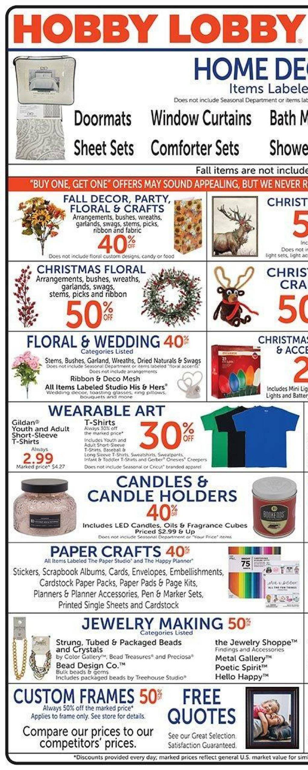 Hobby Lobby Ad Weekly September 1 - 7, 2024 | WeeklyAds2