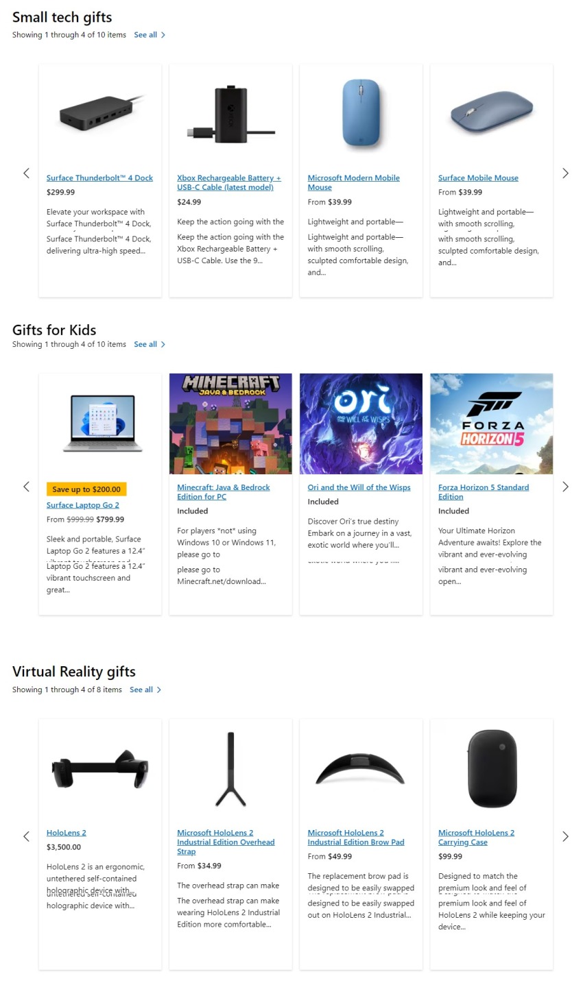 Microsoft Holiday Gift Guide 2023 | WeeklyAds2