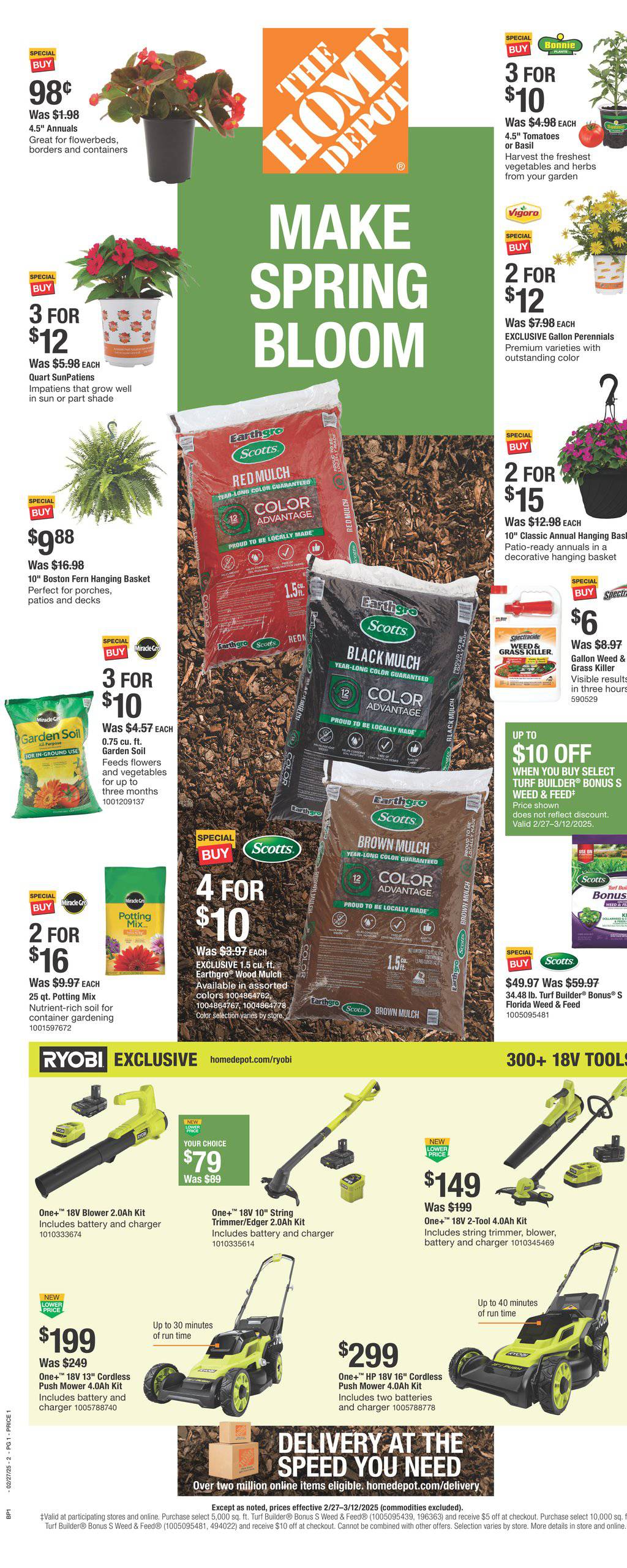 Home Depot Ad Spring in the South February 27 - March 12, 2025 | WeeklyAds2