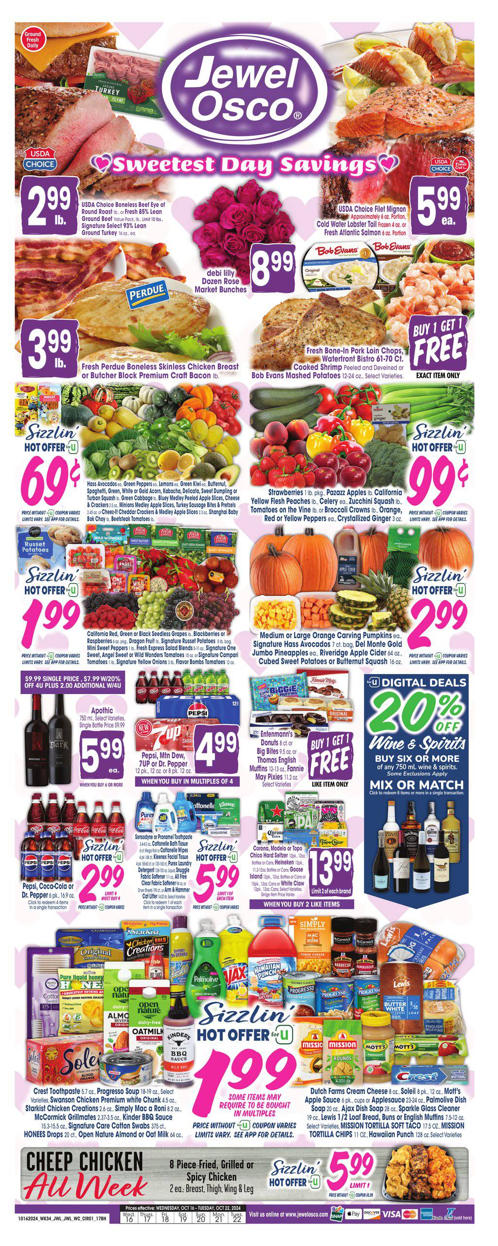 Jewel-Osco Weekly Ad October 16 - 22, 2024 | WeeklyAds2