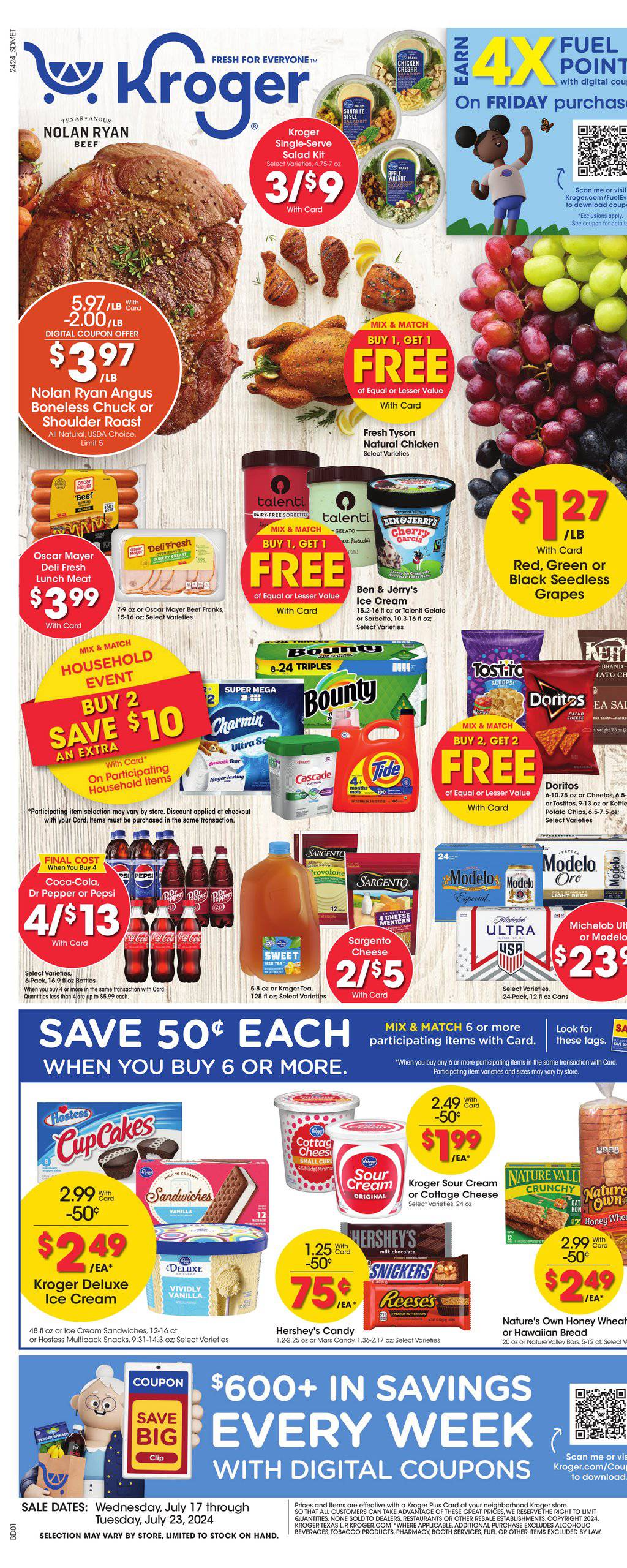Kroger Weekly Ad July 17 - 23, 2024 | WeeklyAds2