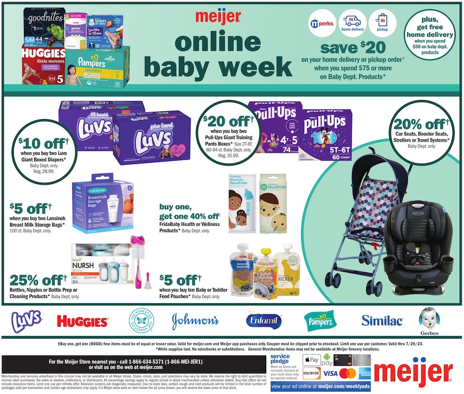 Meijer Ad Online Baby Week Jul 2023 | WeeklyAds2