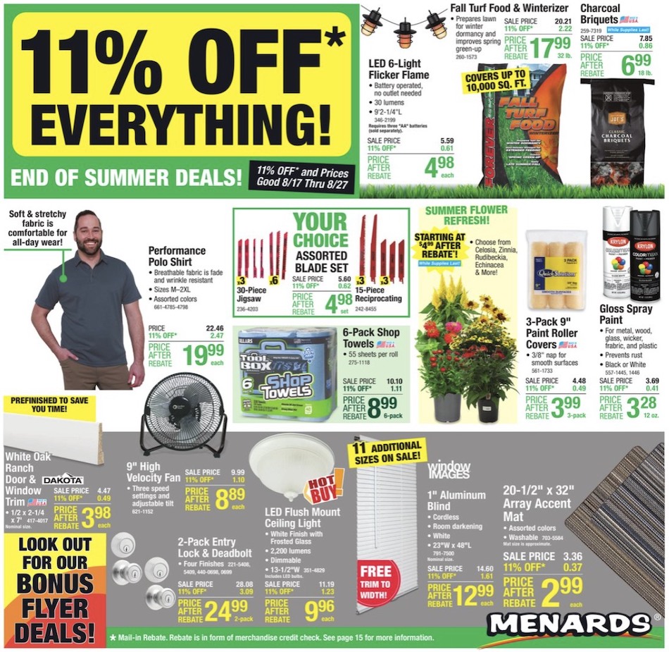 Menards Weekly Ad Aug 17 - 27, 2023 | WeeklyAds2