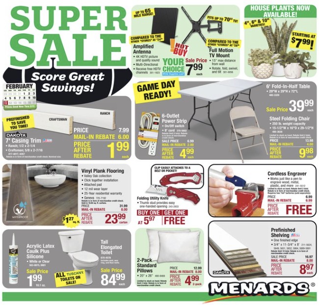 Menards Weekly Ad Feb 1 - 11, 2024 | WeeklyAds2