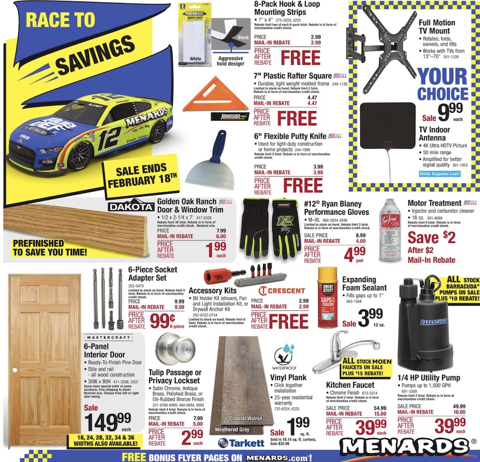Menards Weekly Ad Sale Feb 9 - 18, 2023 | WeeklyAds2