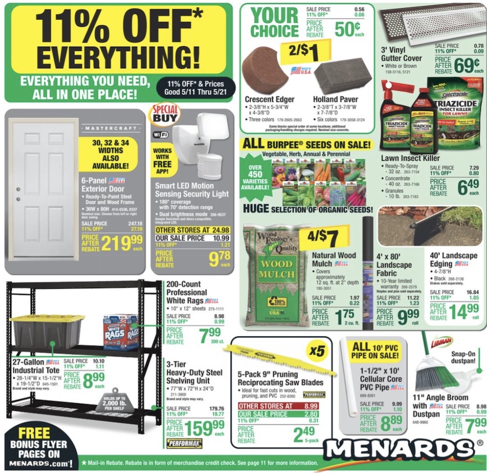 Menards Weekly Ad May 11 - 21, 2023 | WeeklyAds2