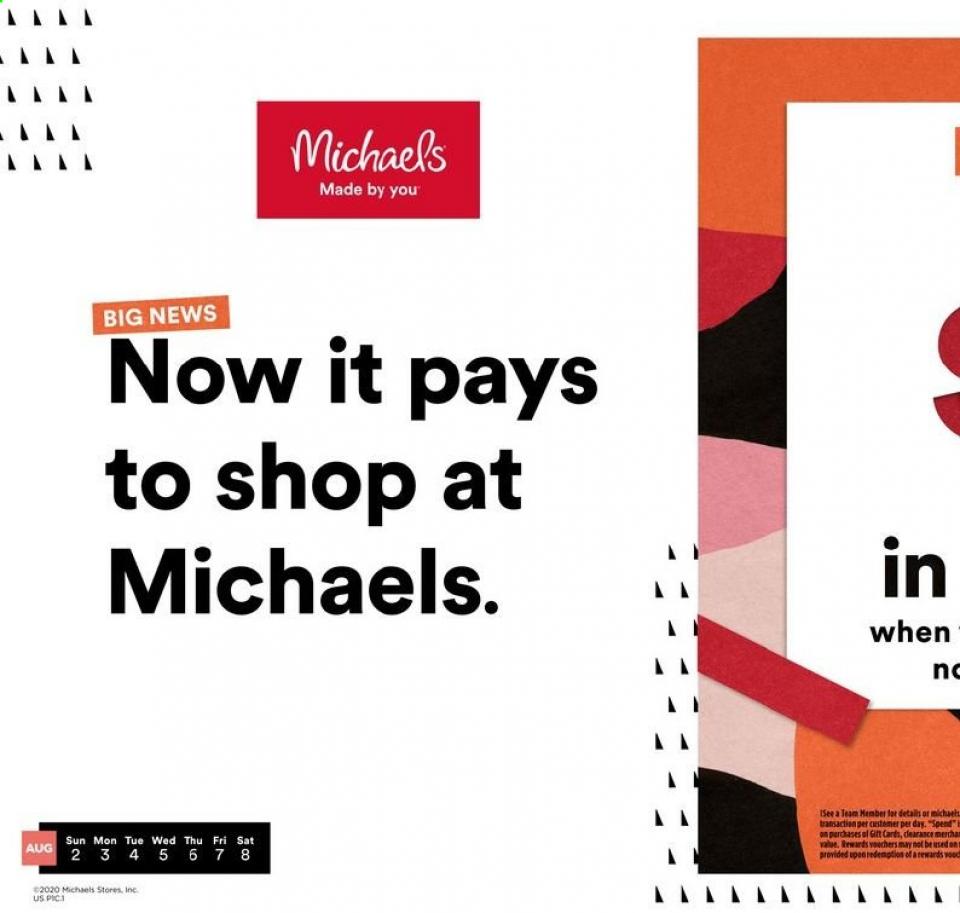 Michaels Ad Aug 2 - 8, 2020 | WeeklyAds2