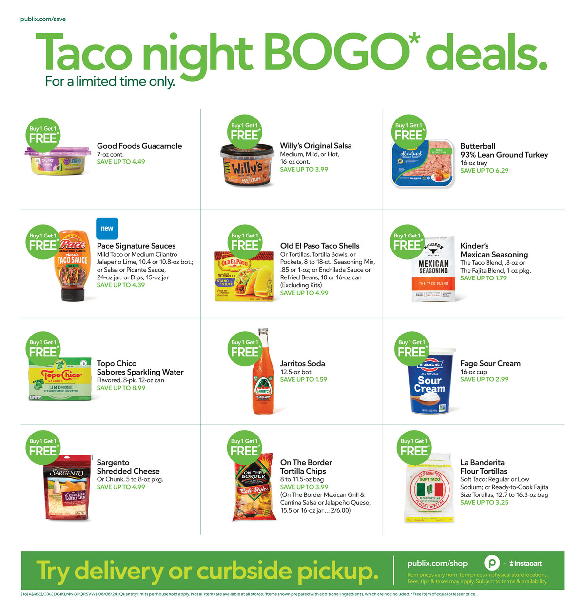 Publix BOGO August 7 - 13, 2024 | WeeklyAds2