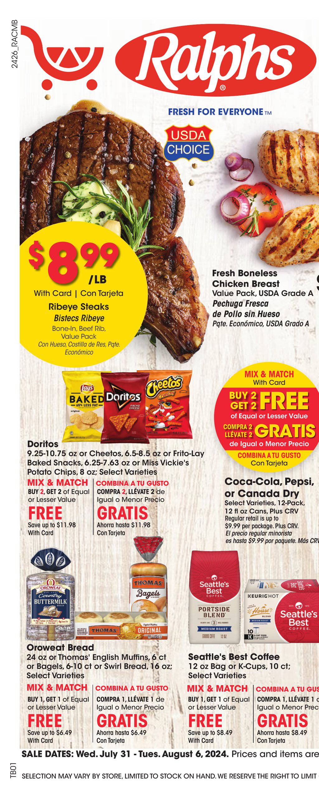 Ralphs Weekly Ad July 31 - August 6, 2024 | WeeklyAds2