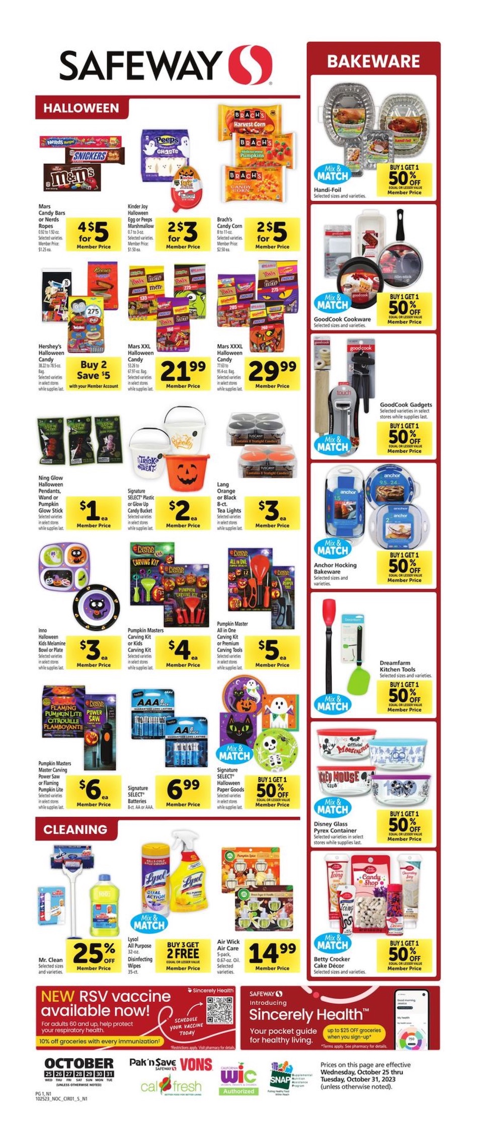 Safeway Ad Home Oct 25 - 31, 2023 | WeeklyAds2