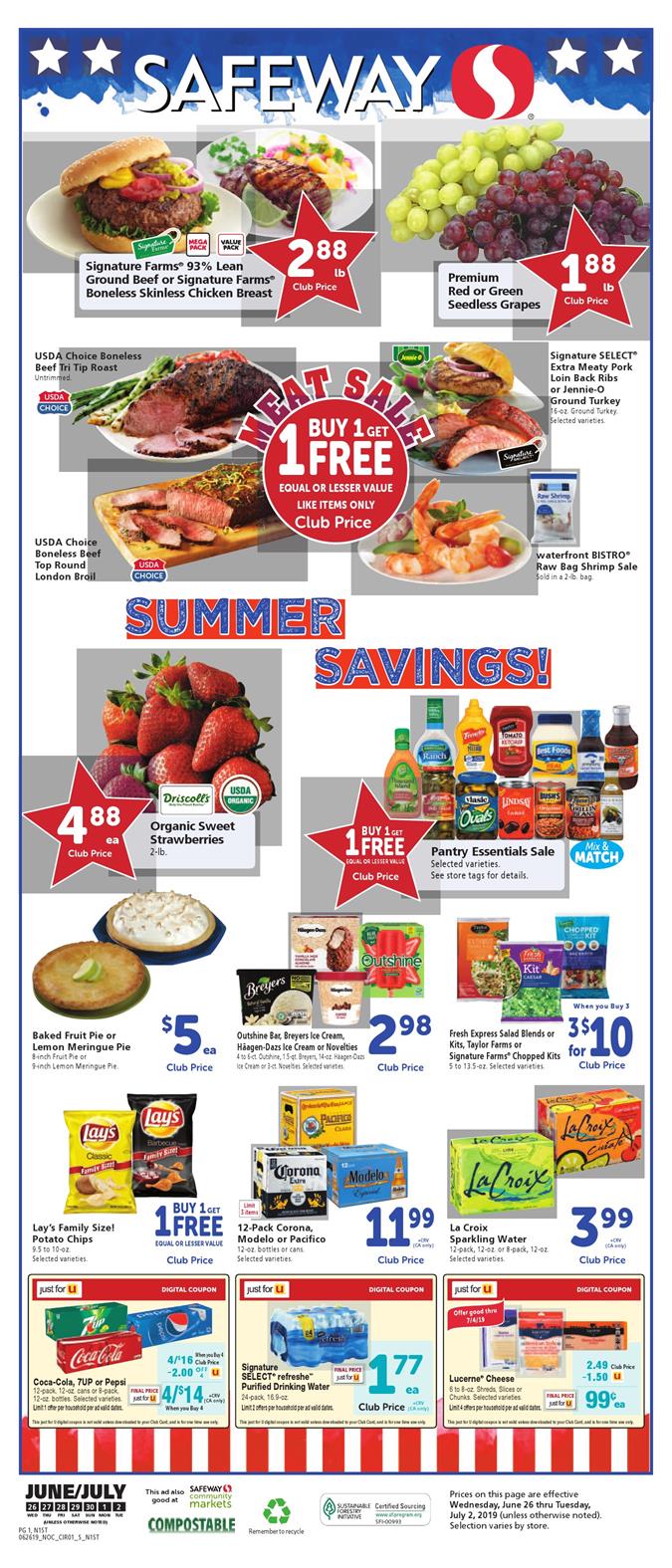 Safeway Ad Jun 26 - Jul 2, 2019 | WeeklyAds2