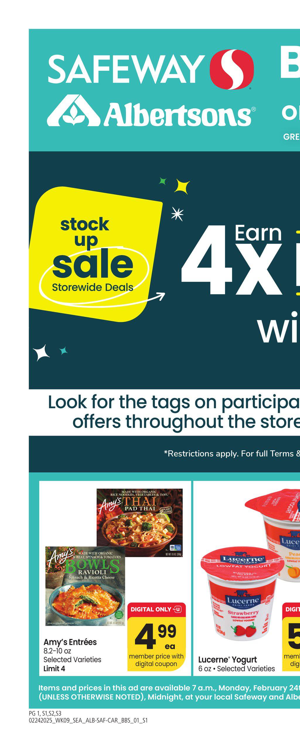 Safeway Ad Safeway - Seattle - BBS February 24 - March 23, 2025 ...