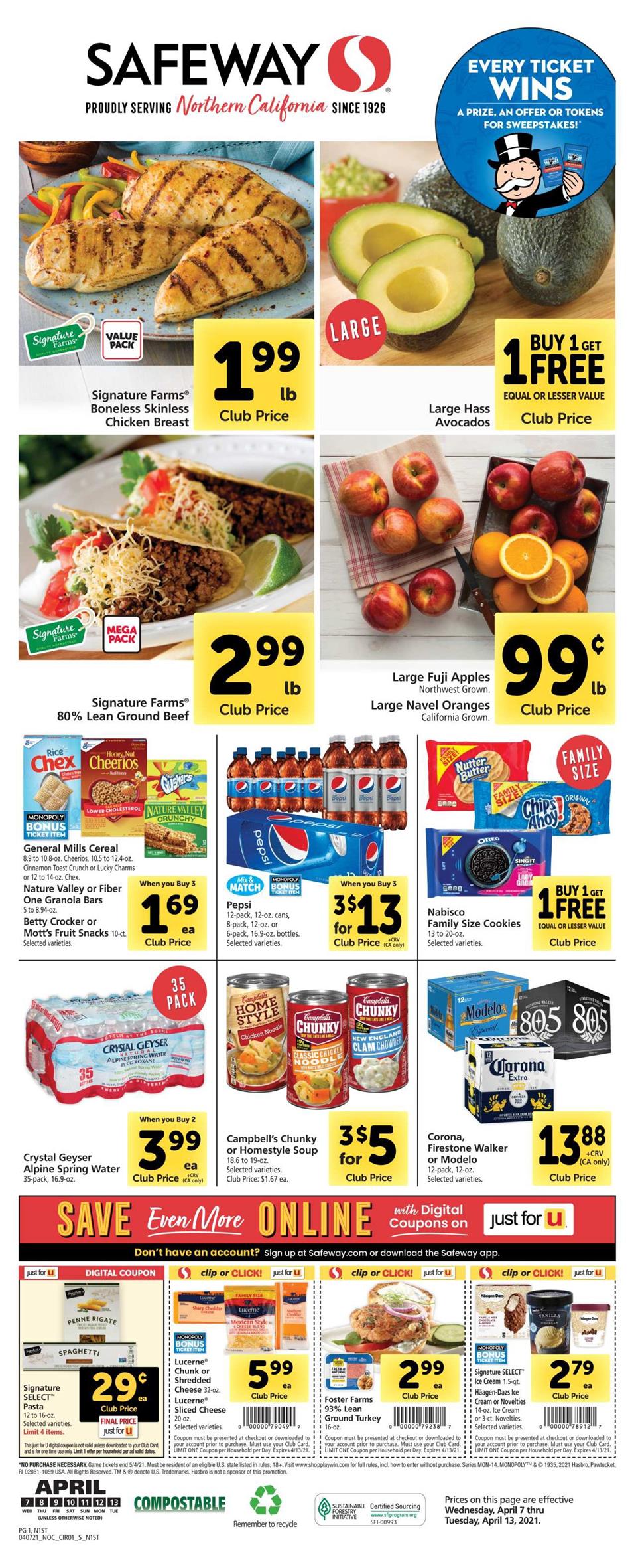 Safeway Weekly Ad Apr 7 - 13, 2021 | WeeklyAds2